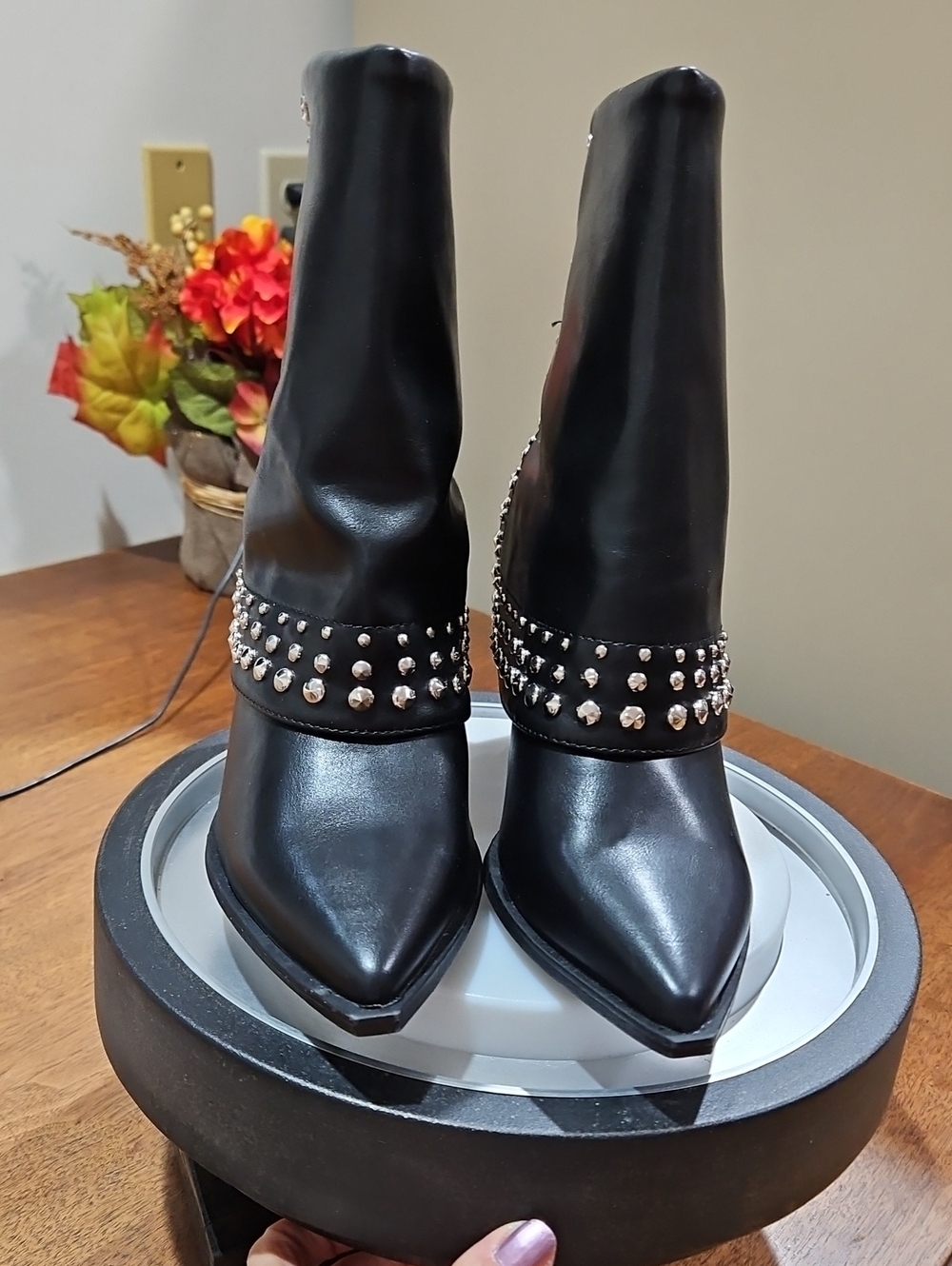 Wild Diva | Shoes | Wild Diva Black Studded Ankle Booties | Poshmark